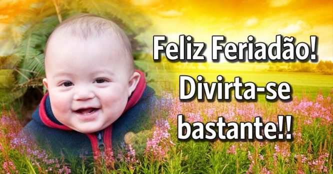 Divirta-se bastante nesse feriado - Montagem de Fotos